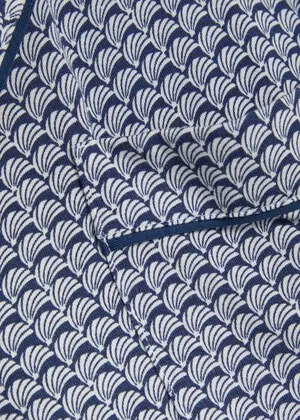 Eberjey Gisele Printed Jersey Pyjama Set - Navy