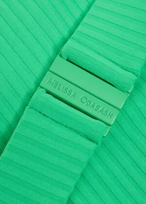 Melissa Odabash Rio Belted Ribbed Swimsuit