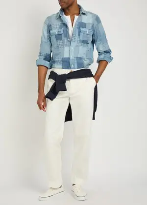 Polo Ralph Lauren Patchwork Design Cotton Shirt