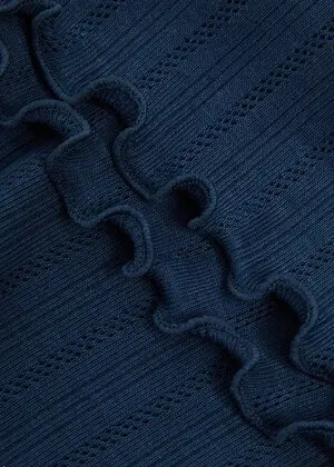 Eberjey Pointelle-knit Henley Top