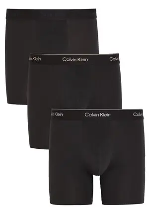 Calvin Klein Icon Stretch-cotton Boxer Briefs - Black