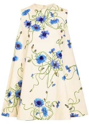 Stella McCartney Floral-print Mini Dress - White