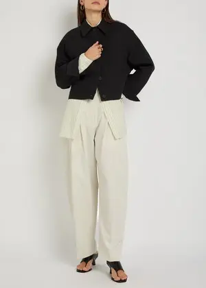 Studio Nicholson Pleated Barrel-leg Woven Trousers