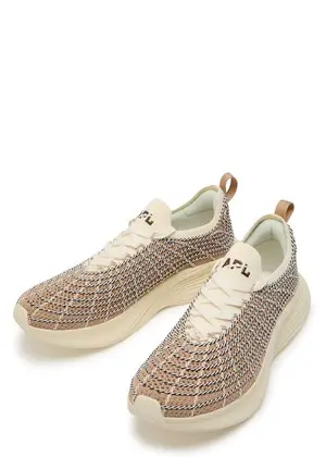 Apl Zipline Embroidered Knit Sneakers