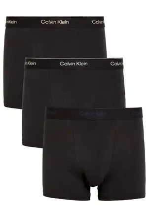 Calvin Klein Icon Stretch-cotton Trunks - Black
