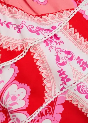 Melissa Odabash Printed Woven Mini Dress - Pink