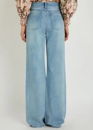 Alice + Olivia Wide-leg Denim Jeans - Blue