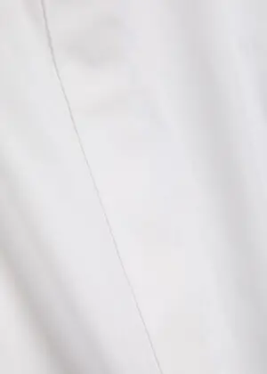 Vince Scalloped Cotton Shirt - White