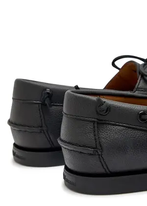 Polo Ralph Lauren Merton Grained Leather Loafers - Black