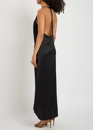 SKIIM Silk Racer-back Maxi Dress