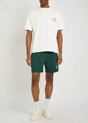 COLE BUXTON International Logo-embroidery Cotton T-shirt - White