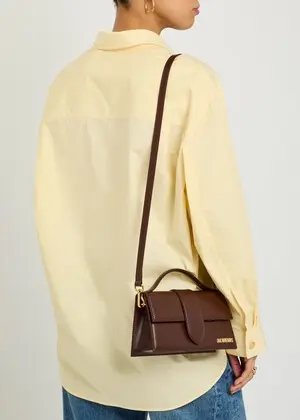 Jacquemus Le Grand Bambino Smoothed Leather Top Handle Bag - Brown