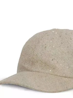 PANICALE Sequin-embellished Baseball Cap