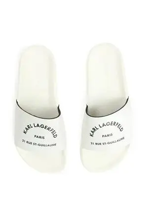 Karl Lagerfeld Kondo 2.0 Logo-print Slides - Grey