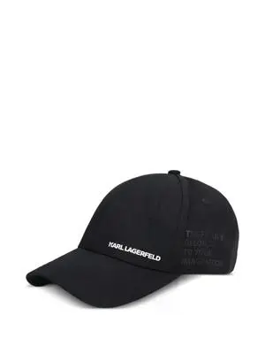 Karl Lagerfeld Logo-print Baseball Cap - Black