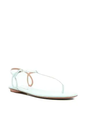 AQUAZZURA Almost Bare Flat Sandals - Blue