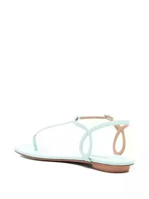 AQUAZZURA Almost Bare Flat Sandals - Blue