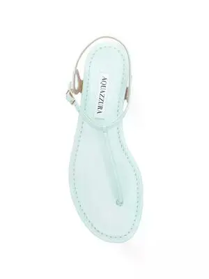 AQUAZZURA Almost Bare Flat Sandals - Blue