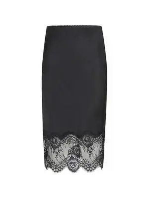 HERSKIND Lace-trim Midi Skirt