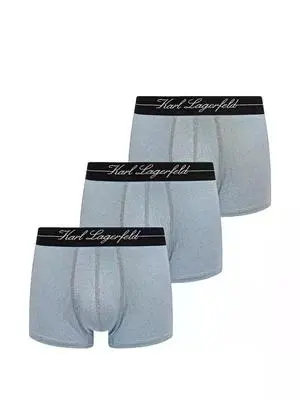 Karl Lagerfeld Logo-waistband Boxers - Blue