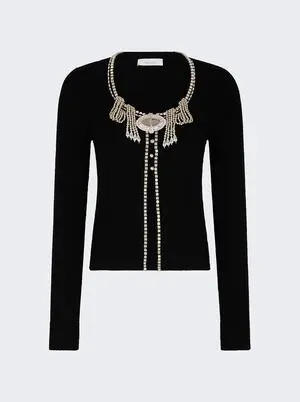 Rabanne Embroidered Knit Cardigan