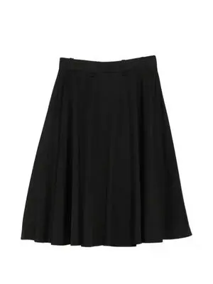 NUDE Pleated A-line Midi Skirt