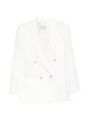 Blumarine Double-breasted Blazer - Neutrals