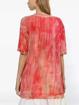 Comme Des Garçons Distressed Tie-dye T-shirt