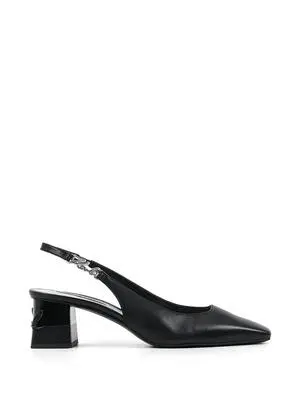 Karl Lagerfeld Logo-detail Slingback Pumps - Black