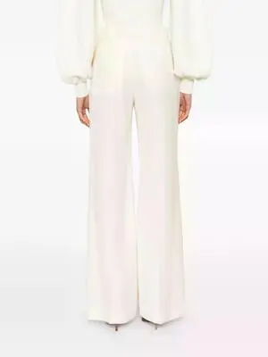Chloé Pressed-crease Flared Trousers - Neutrals