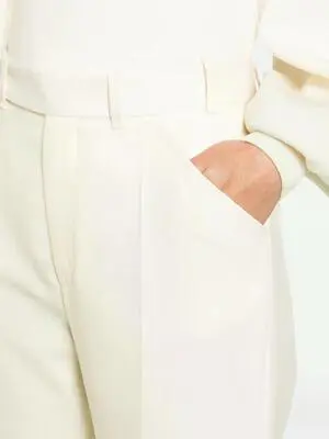 Chloé Pressed-crease Flared Trousers - Neutrals