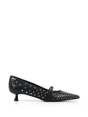 Karl Lagerfeld Silver Tone Shoes For Women