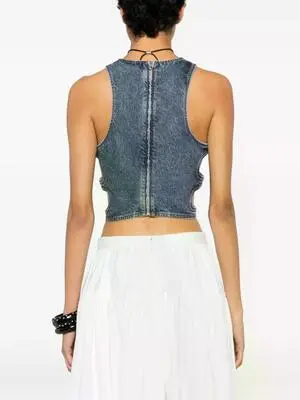 Chloé Acid-wash Cut-out Top