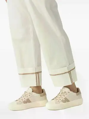 Herno Piped-trim Turn-up Trousers