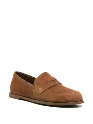 SERGIO MORETTI FIRENZE Suede Penny Loafers