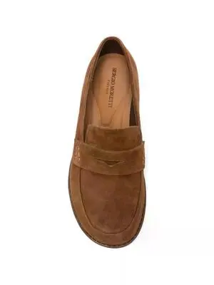 SERGIO MORETTI FIRENZE Suede Penny Loafers