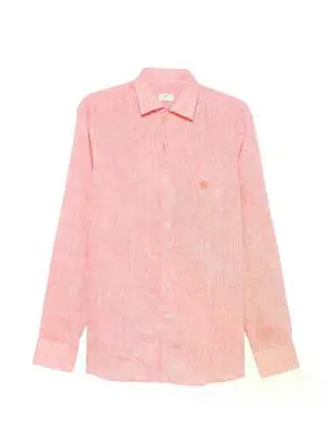 Etro Pegaso-embroidered Slub-texture Shirt