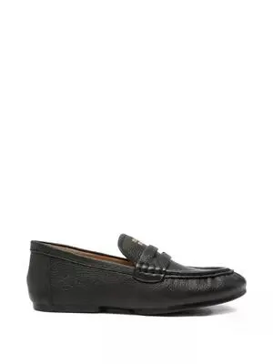 SERGIO MORETTI FIRENZE Pebbled Leather Loafers