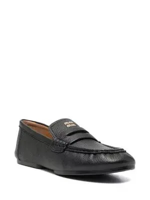 SERGIO MORETTI FIRENZE Pebbled Leather Loafers