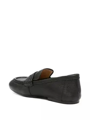 SERGIO MORETTI FIRENZE Pebbled Leather Loafers