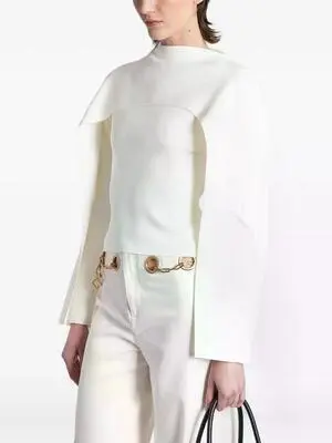 Cult Gaia Cape-sleeve Blouse - White