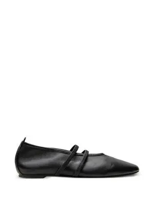 CHUCKIES Double-strap Ballet Flats - Black