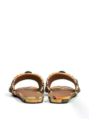 Kurt Geiger Embellished Flat Sandals - Yellow