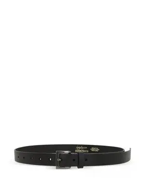 Yohji Yamamoto Square-buckle Leather Belt - Black