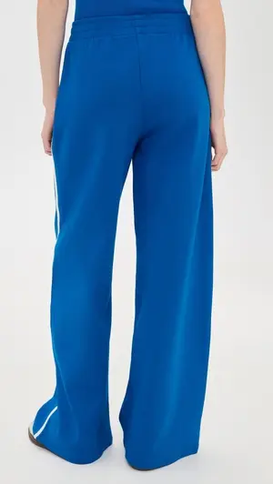 PERFECTWHITETEE Wide Leg Stretch Jersey Pants - Cobalt