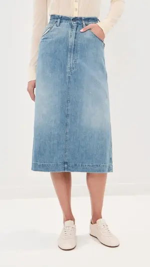 MAISON MARGIELA Denim Midi Skirt