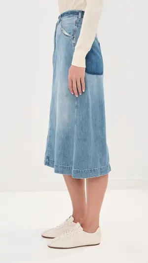 MAISON MARGIELA Denim Midi Skirt