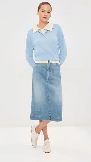 MAISON MARGIELA Denim Midi Skirt