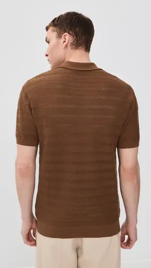 Frescobol Carioca Vidal Cotton Button Up Polo