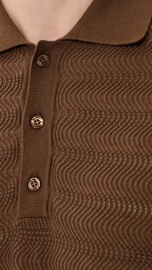 Frescobol Carioca Vidal Cotton Button Up Polo